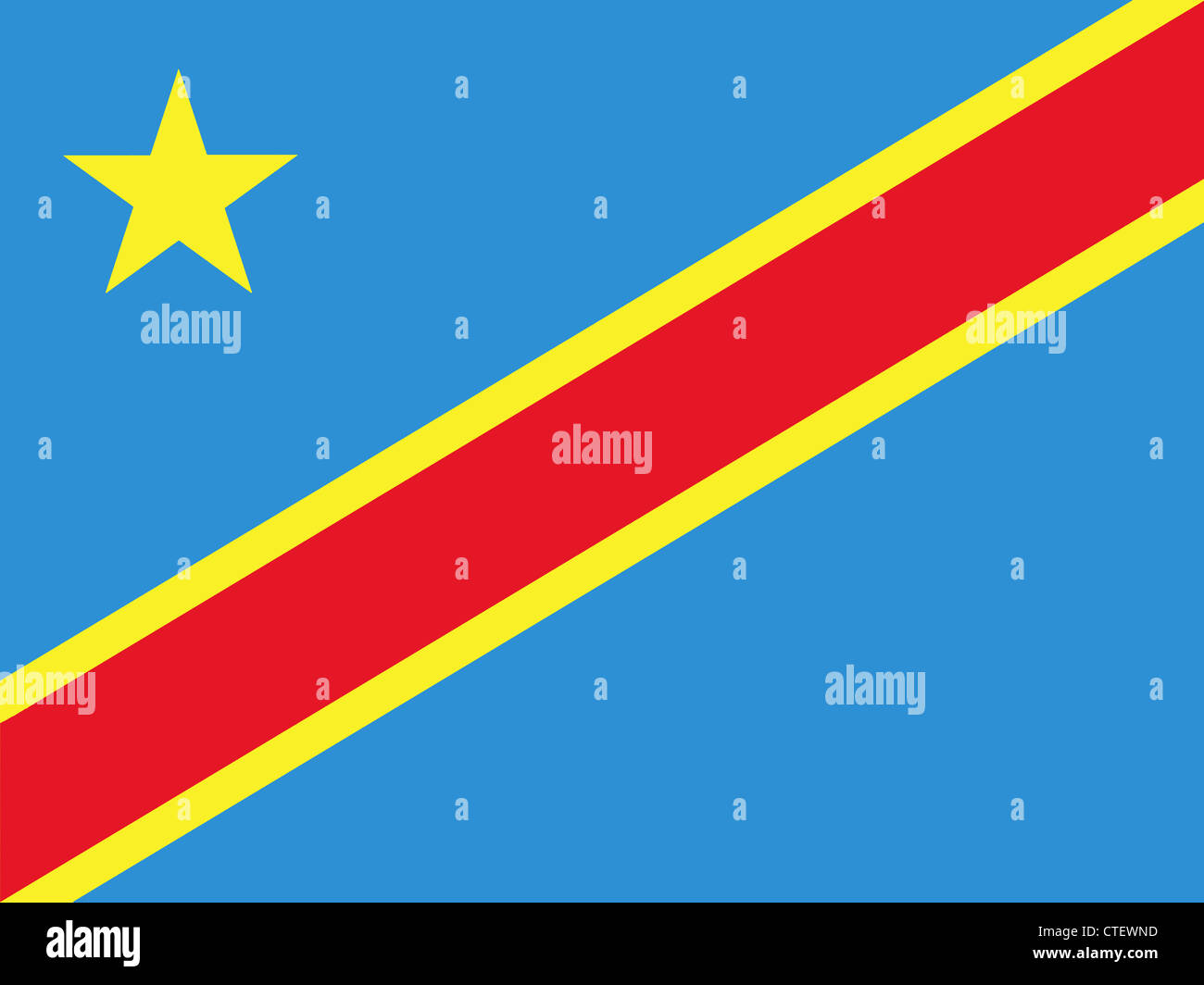 Drapeau historique de la république démocratique du congo Banque de ...