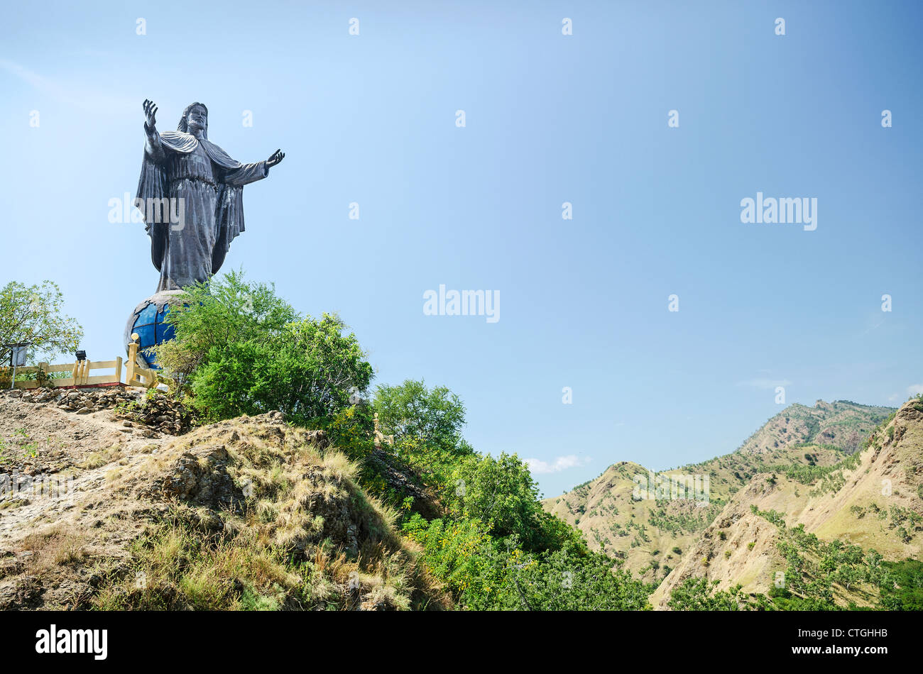 Cristo Rei statue près de Dili au Timor oriental, le Timor Leste Photo ...