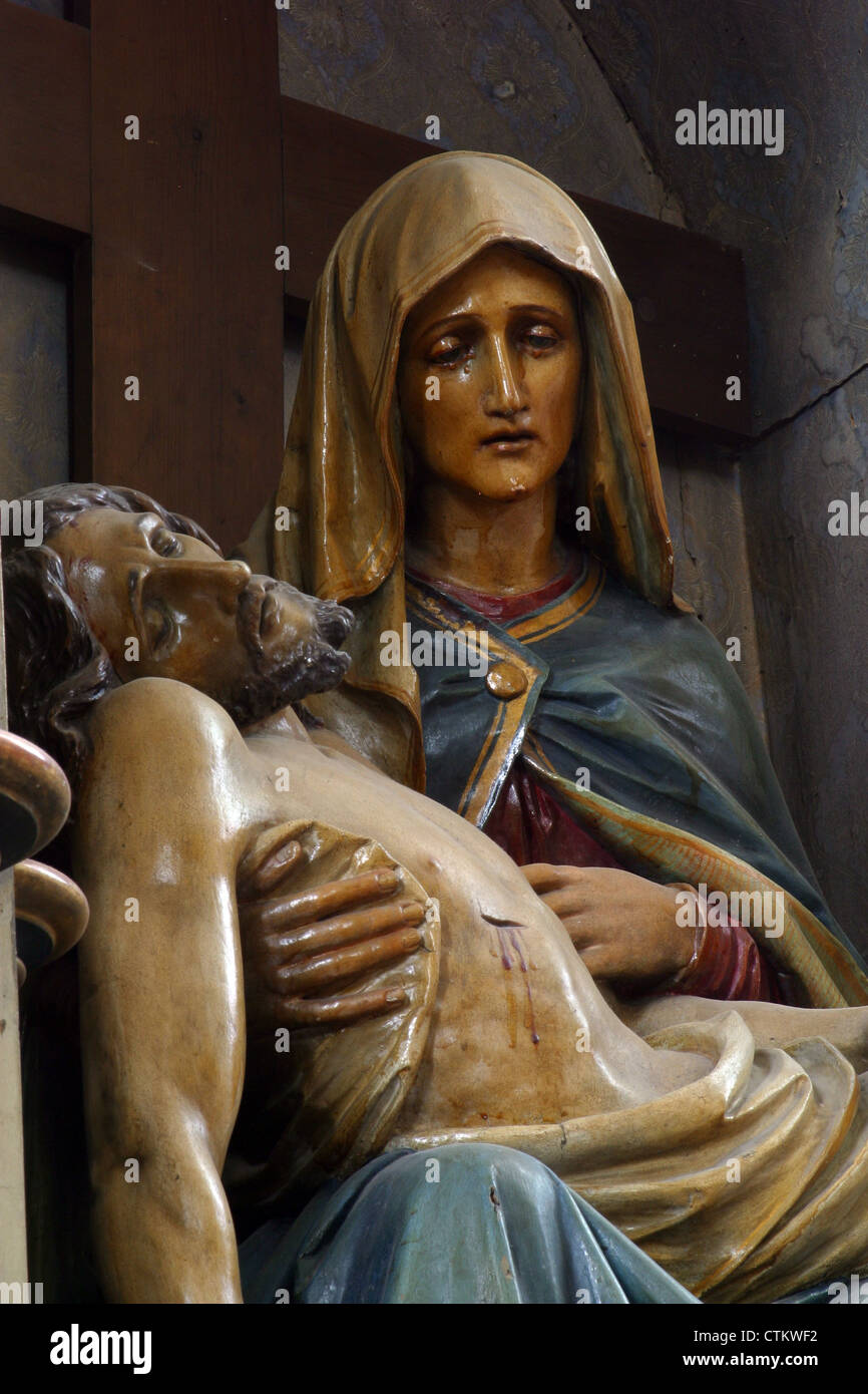 Pieta bible scene Banque de photographies et d’images à haute ...