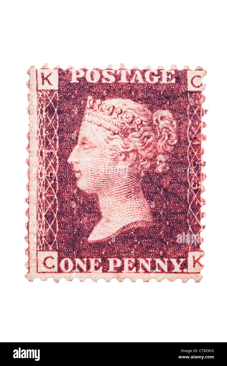 Timbre uk 1 penny Banque de photographies et d’images à haute ...
