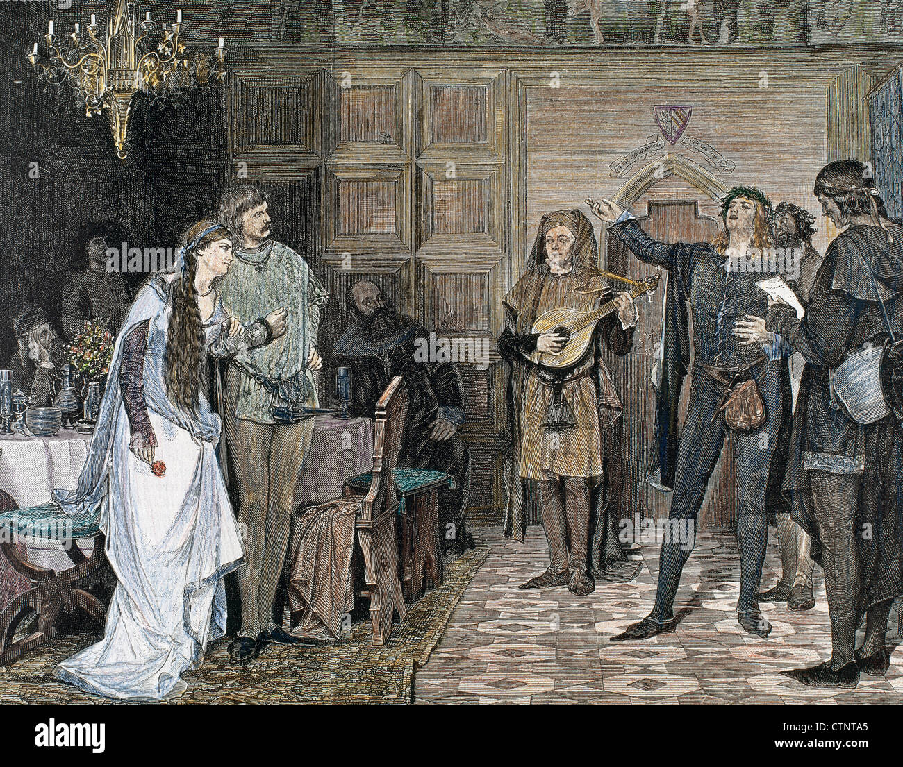 Troubadours moyen age Banque de photographies et d’images à haute ...