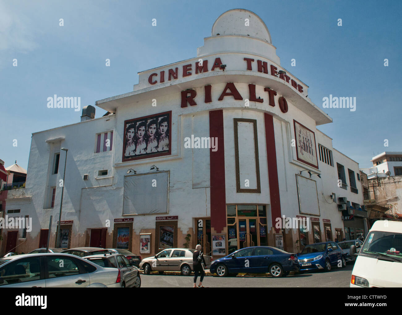 Cinéma Rialto, l'architecture art déco classique à Casablanca, Maroc ...