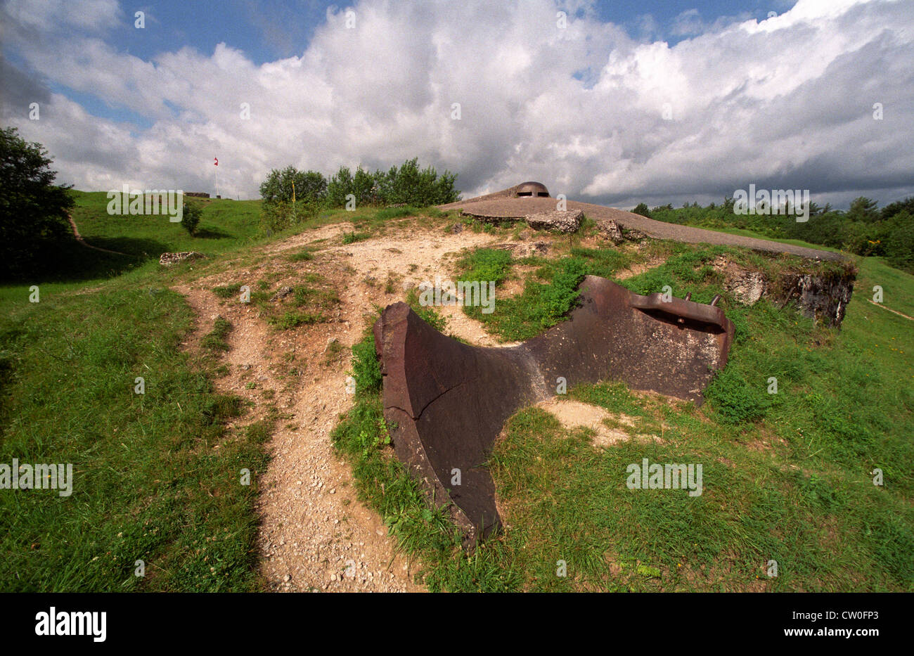 Verdun, Meuse, France. Juillet 2012. Bataille de Verdun de WW1 au fort ...