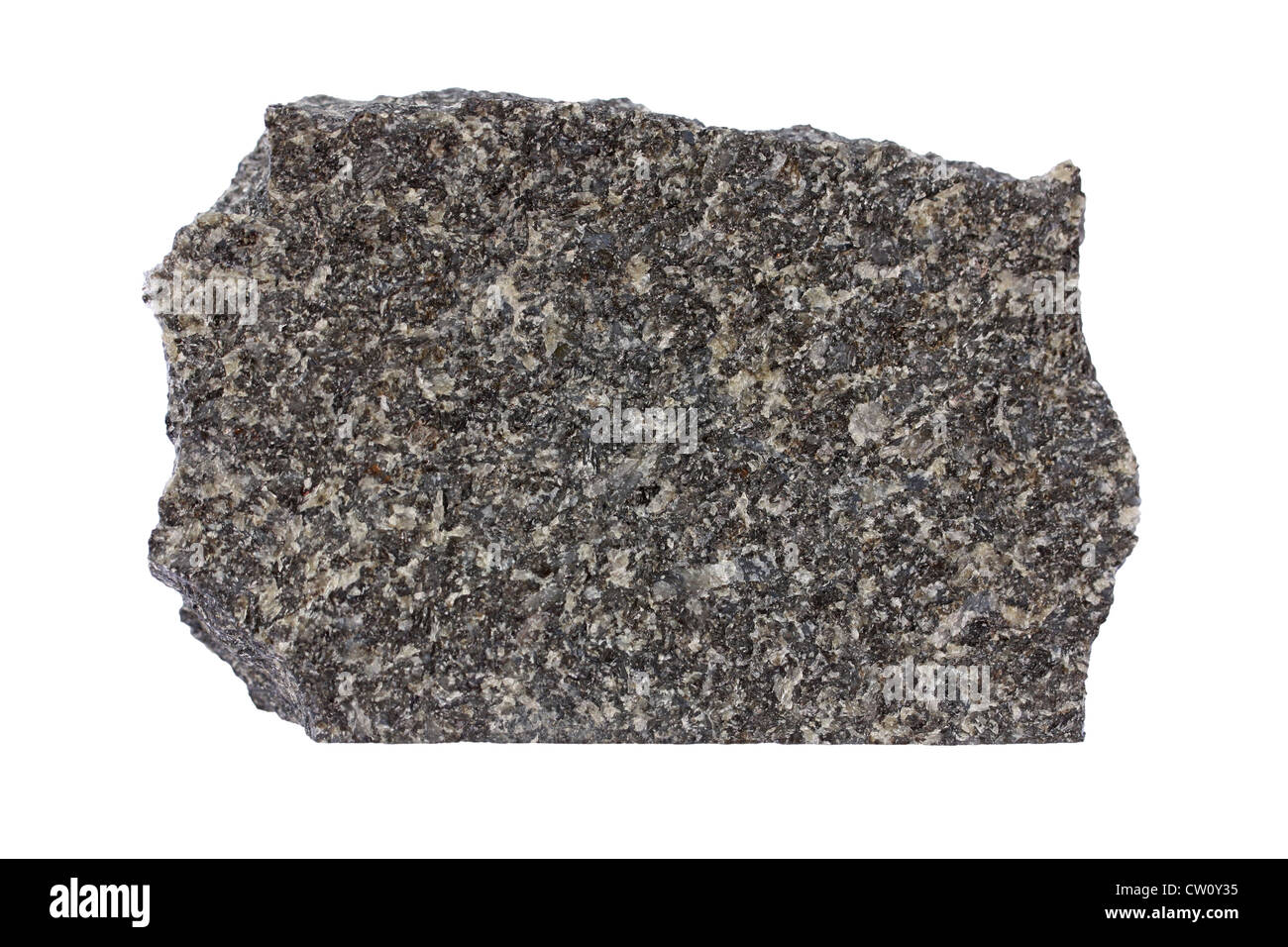 Diabase plagioclase ou dolérite ou microgabbro Banque de photographies ...