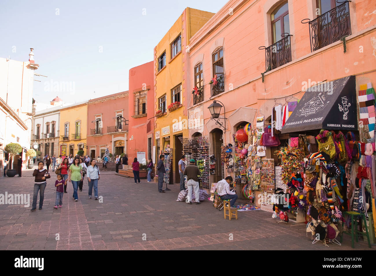 Scène de rue Queretaro, Mexique Photo Stock - Alamy