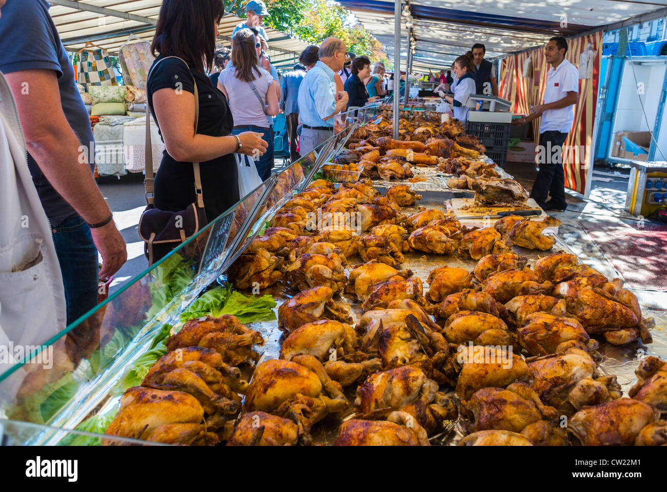 Paris, France, Shopping dans le marché alimentaire, les agriculteurs ...
