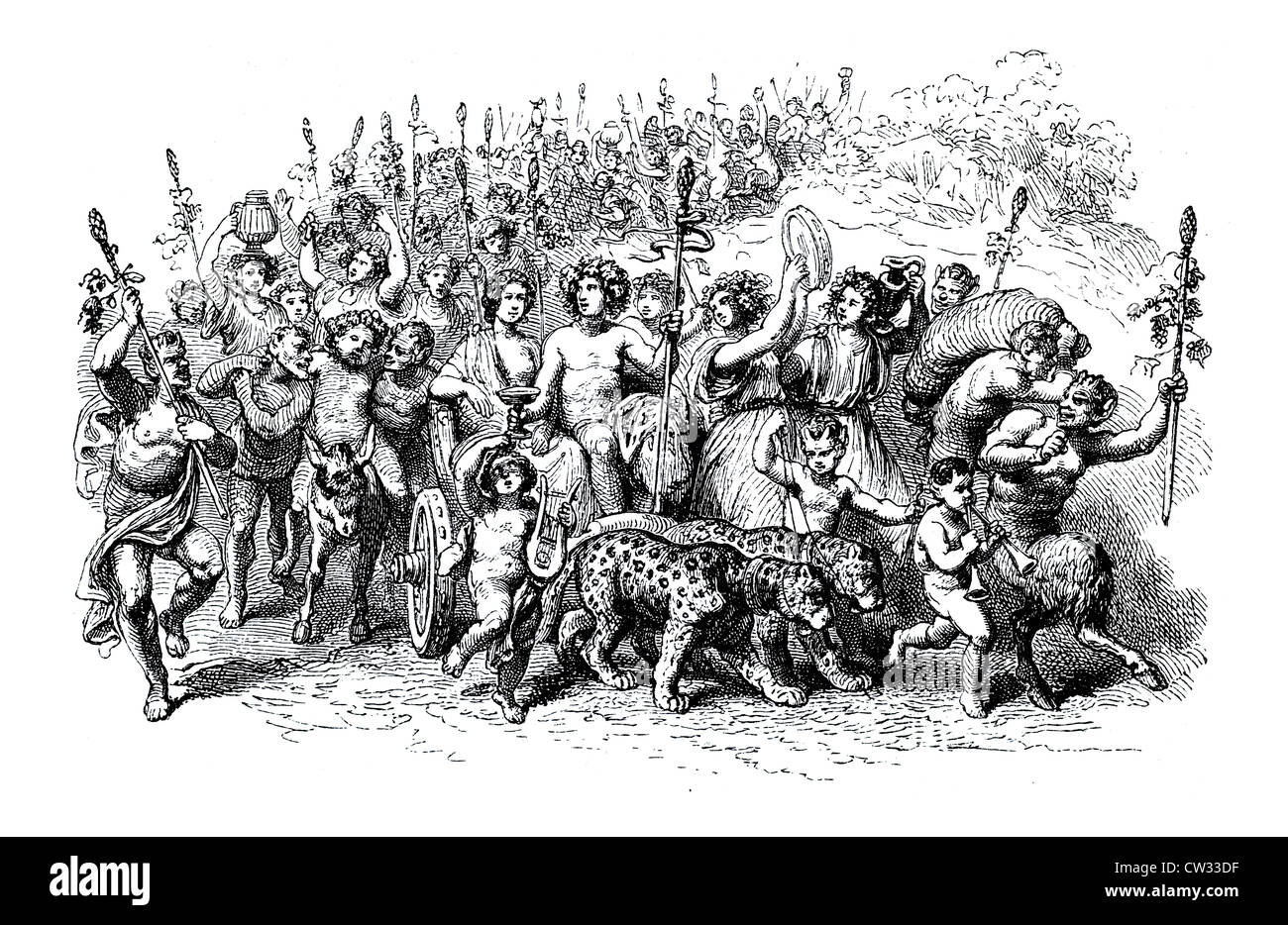 The procession of bacchus Banque de photographies et d’images à haute ...