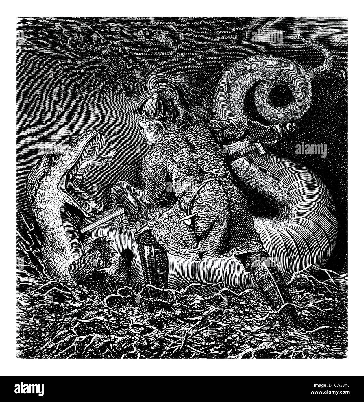 Siegfried and the dragon Banque de photographies et d’images à haute ...