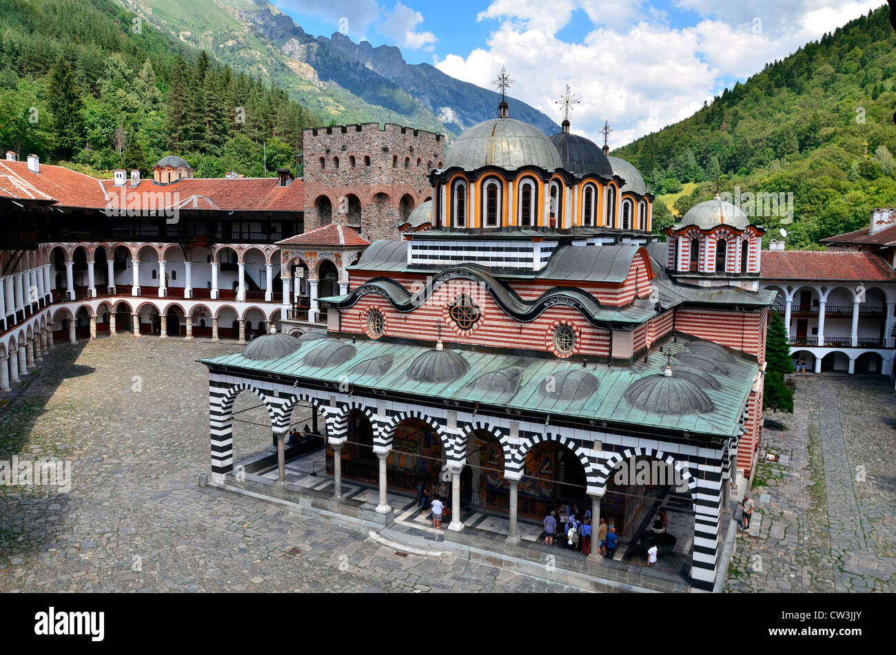Le monastère de Saint Ivan de Rila, Bulgarie. Le plus grand et le plus ...