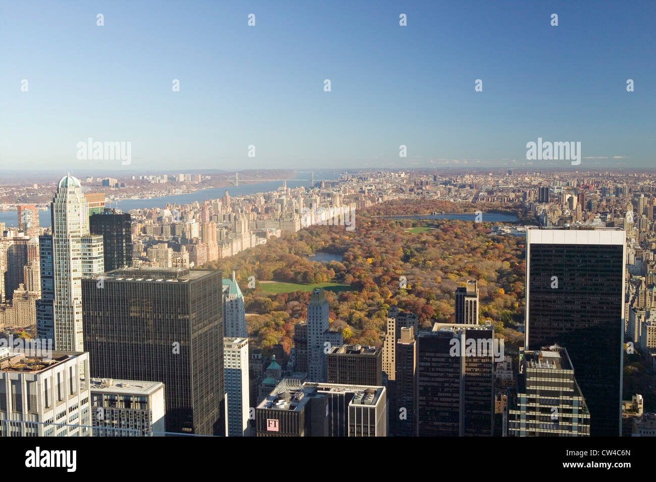Vue panoramique sur la ville de New York et Central Park depuis ?Top Rock ? Zone de ...