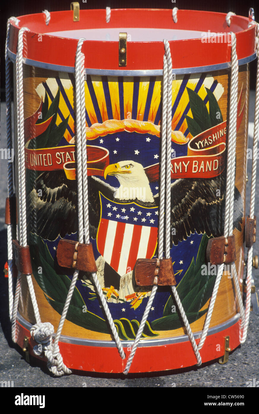 Close up de tambour militaire, Grand, utilisé dans les funérailles de ...