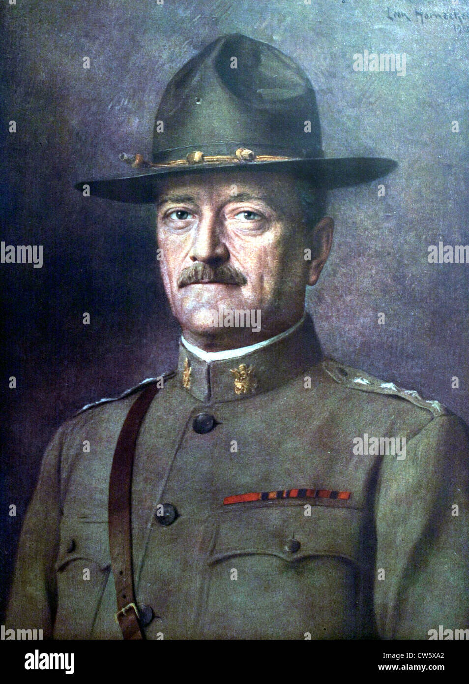 La Première Guerre mondiale Portrait du général Pershing (1918 Photo ...