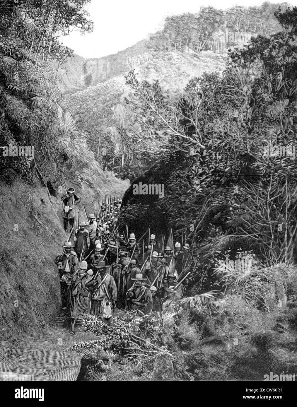 Colonisation madagascar Banque d'images noir et blanc - Alamy