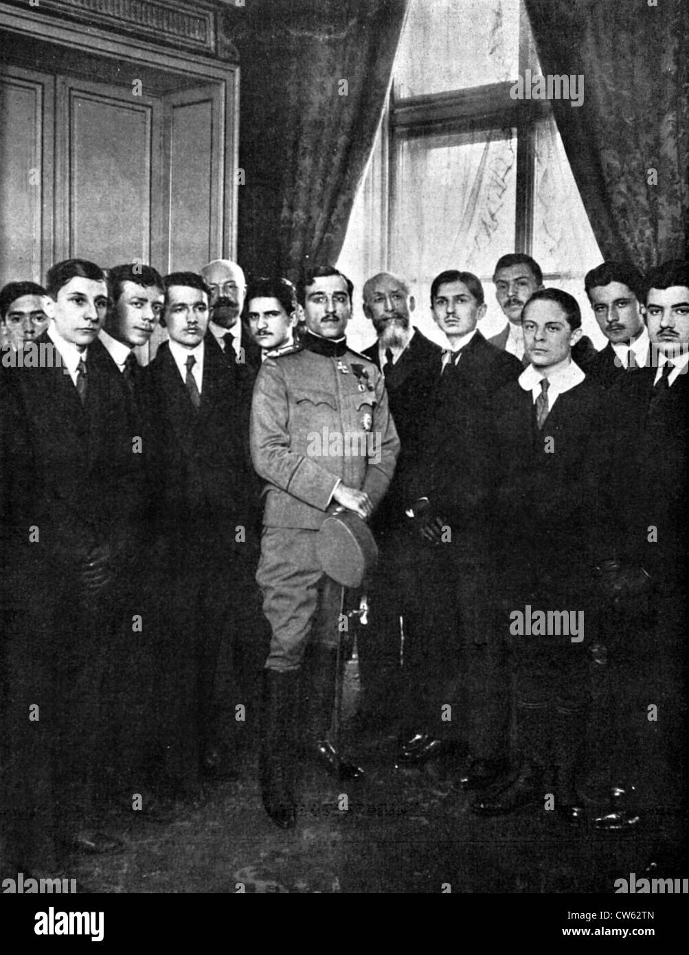 La Première Guerre mondiale le Prince Alexandre de Serbie qui reçoit la ...