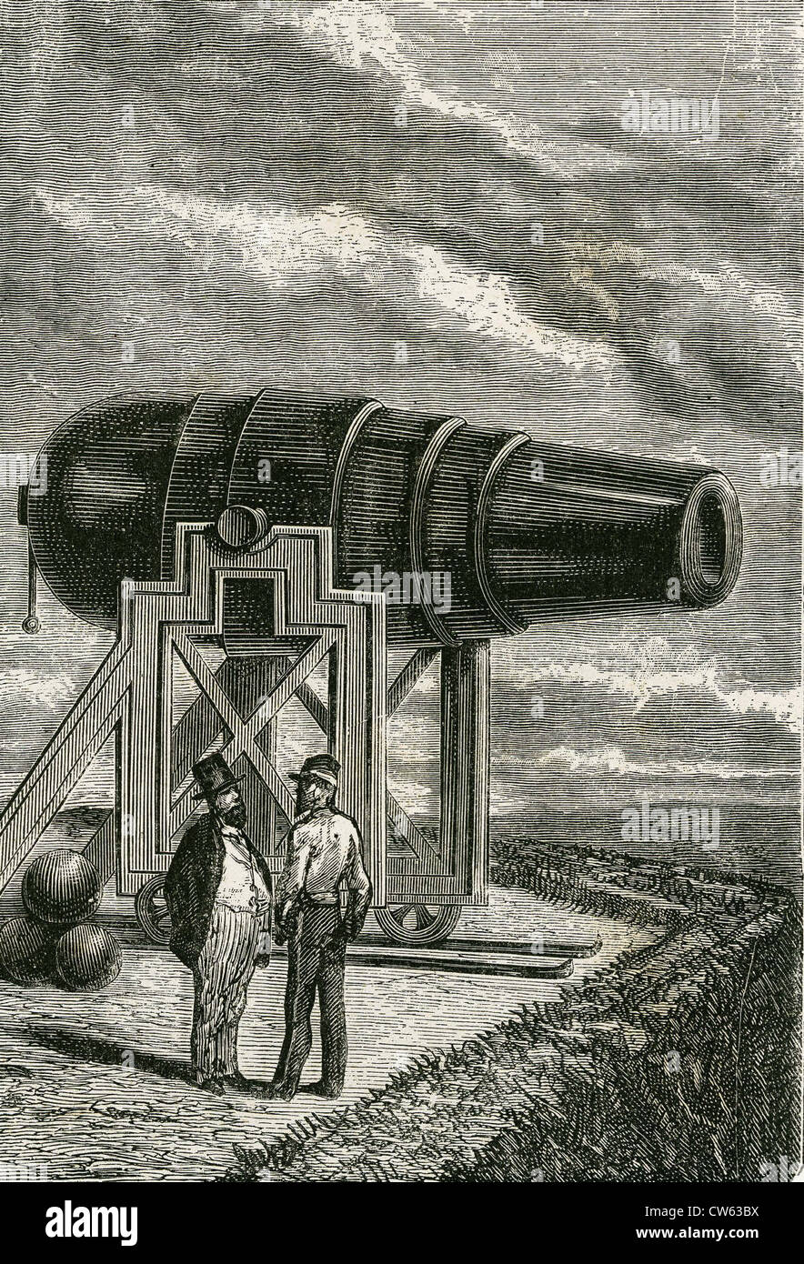 Jules Verne, "De la terre à la Lune" : la Columbiad Rodmar Photo Stock ...