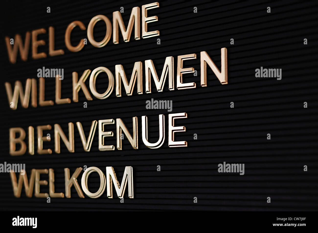 Welcome willkommen bienvenue welkom Banque de photographies et d’images ...