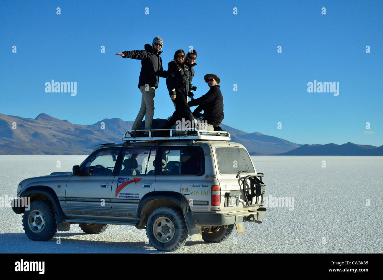 Salaar de Uyuni, le plus grand marais salant sur terre. Plateau de l ...