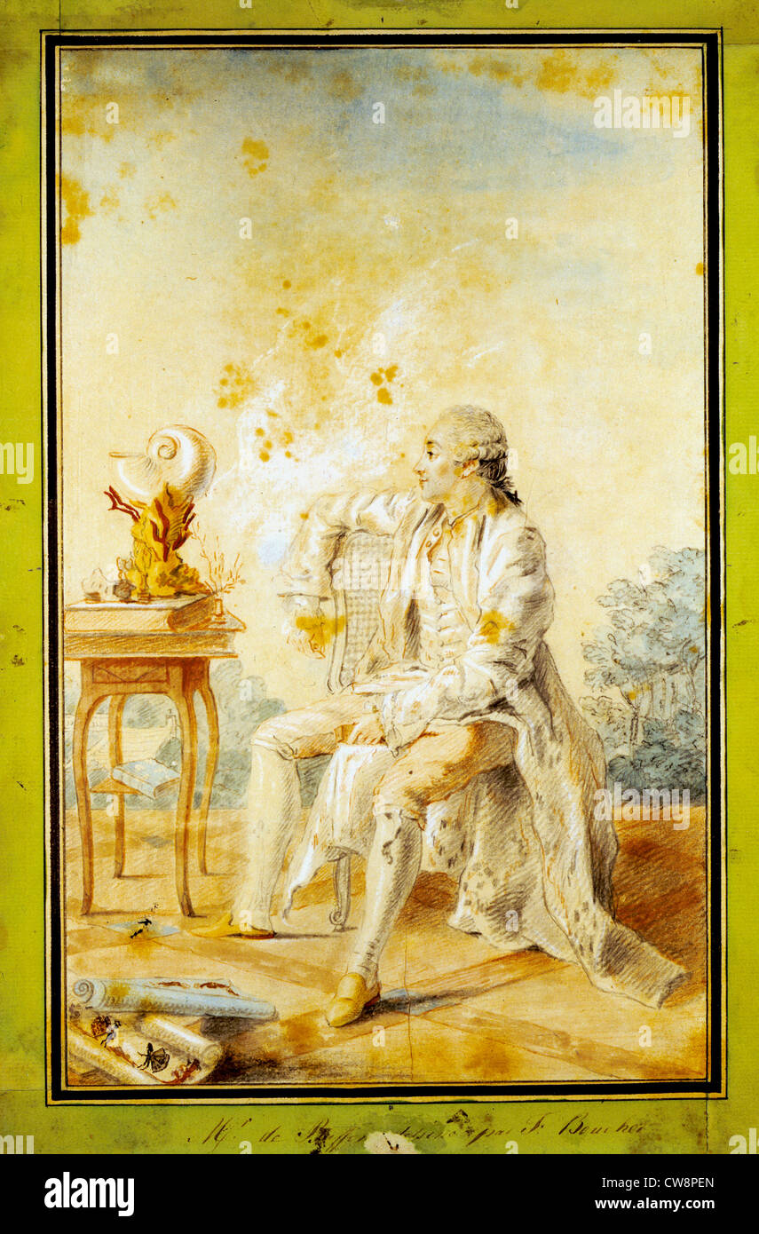 Francois buffon france homme portraits portraits Banque de ...