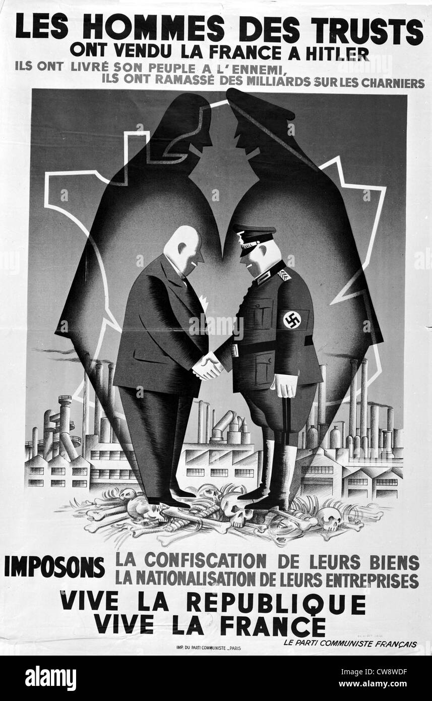 Affiche du parti communiste français Banque de photographies et d ...