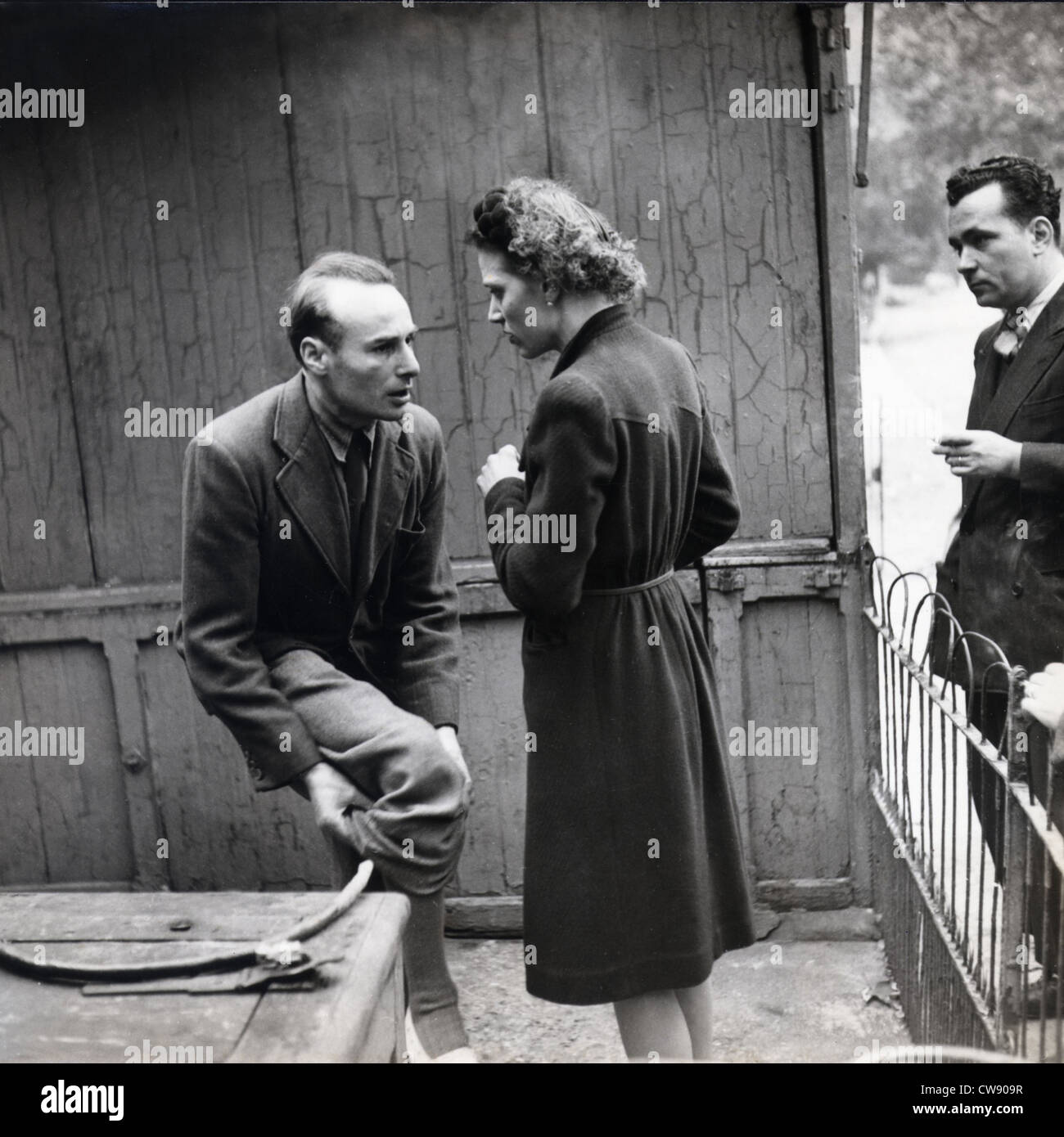 Scène de rue au cours de la libération de Paris (août 1944 Photo Stock ...
