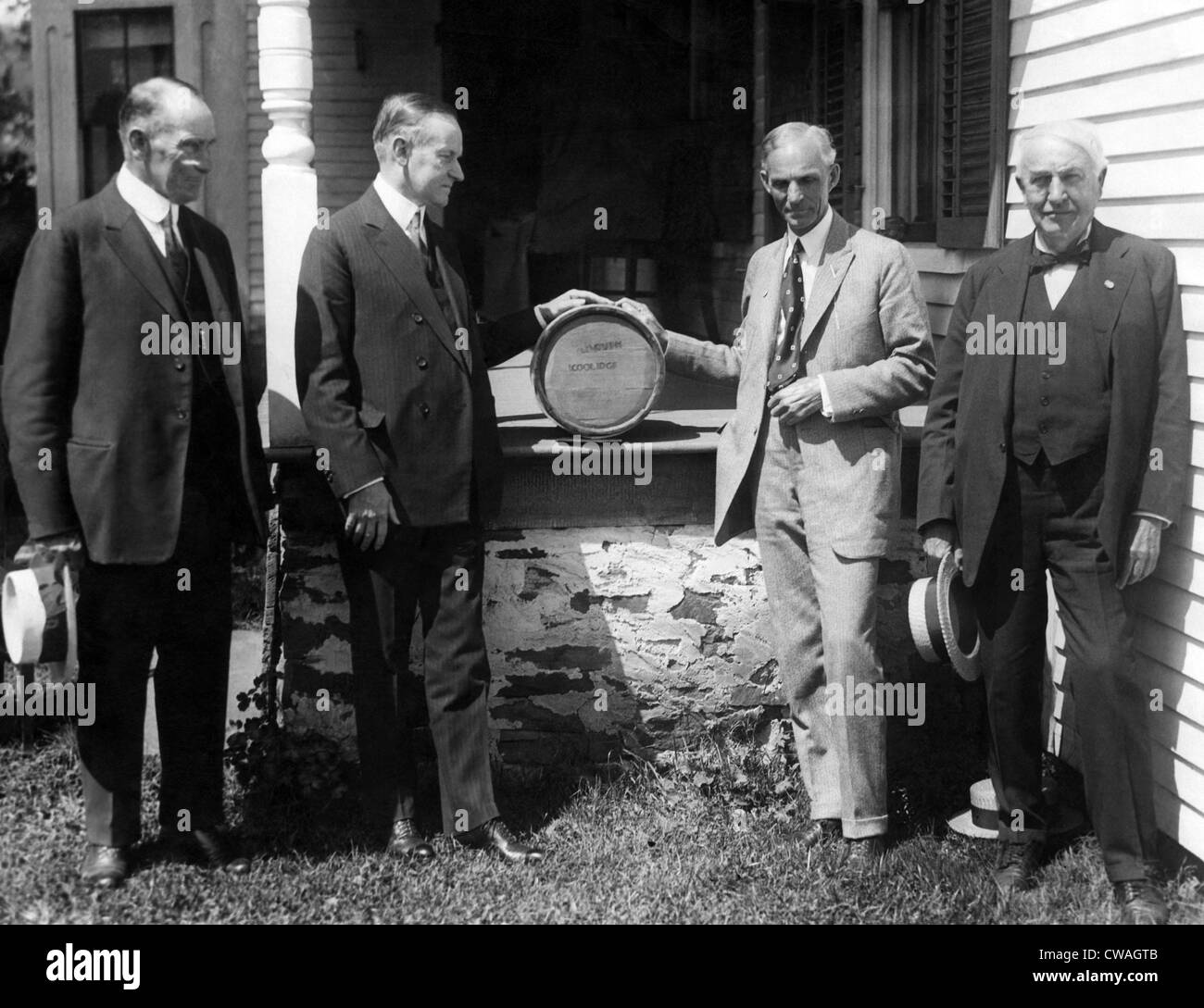 Le colonel John Coolidge, le Président Calvin Coolidge, Henry Ford ...
