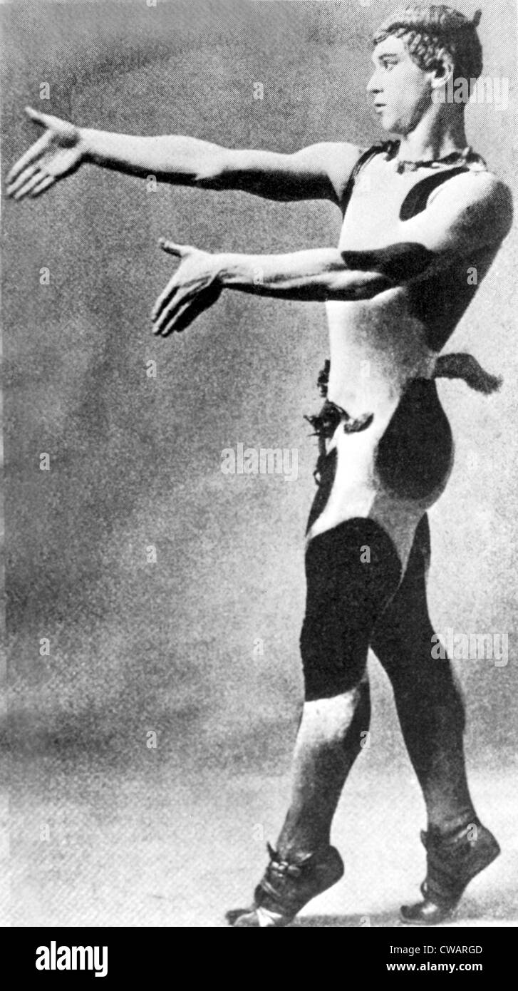 Vaslav Nijinsky, danseur russe (1888-1950), rôle titre dans l'APRÈS ...
