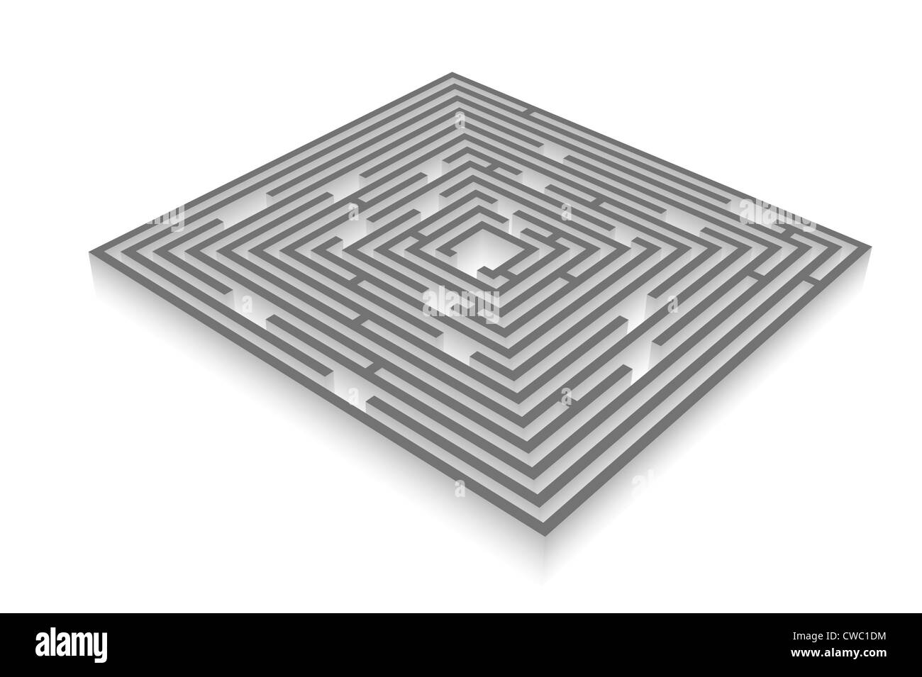 Le labyrinthe Banque d'images noir et blanc - Alamy