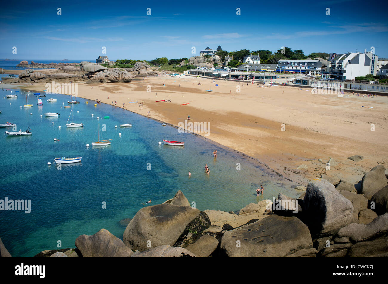 Trégastel, Bretagne, France. Bretagne Photo Stock - Alamy