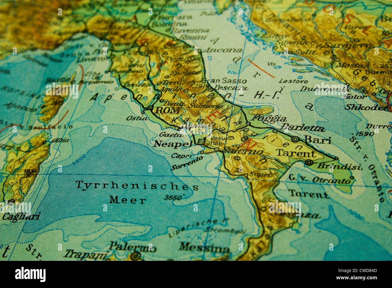 Naples map Banque de photographies et d’images à haute résolution ...