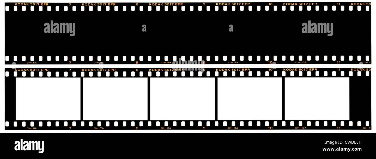Bande de film 35 mm rabais 1 version montrant cadres et 1 comme base ...