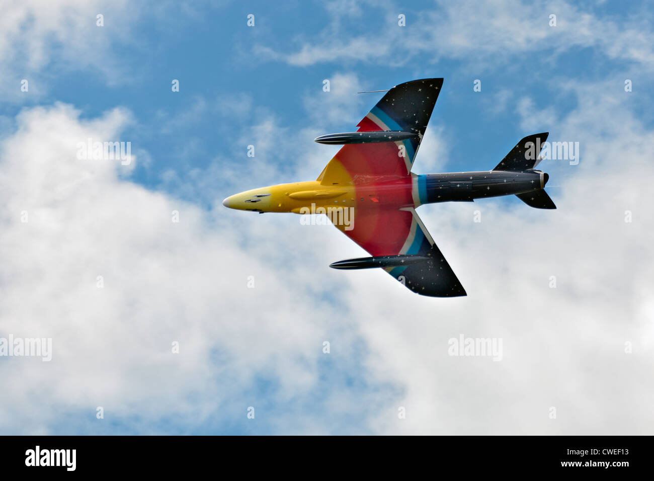 Hawker Hunter Miss Demeanor affichage aérien à Shoreham Airshow Photo ...