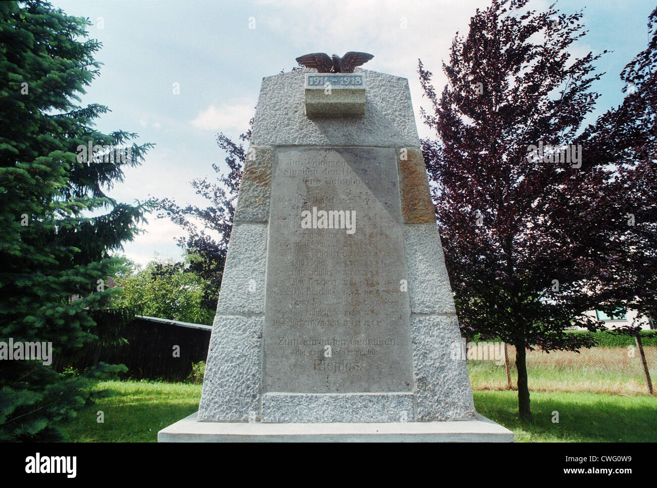 Monument commémoratif de guerre allemand à partir de la 1ère guerre ...