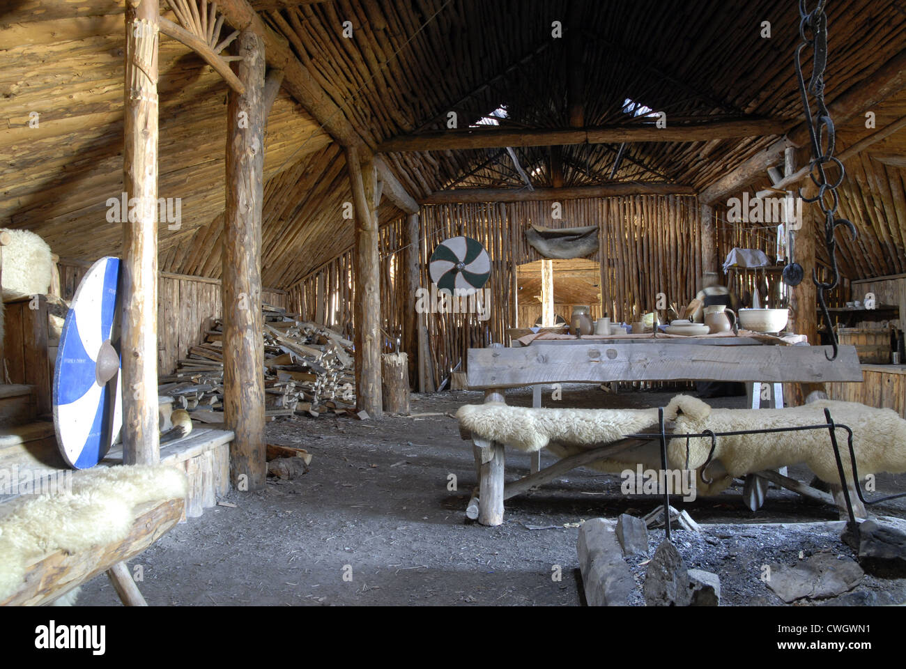 Viking home interior Banque de photographies et d’images à haute ...