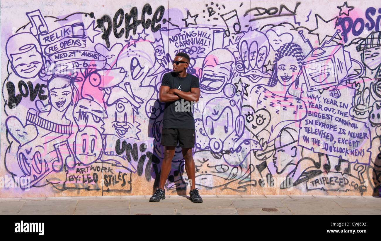 Le carnaval de Notting Hill street art graffiti mur dans Notting Hill ...
