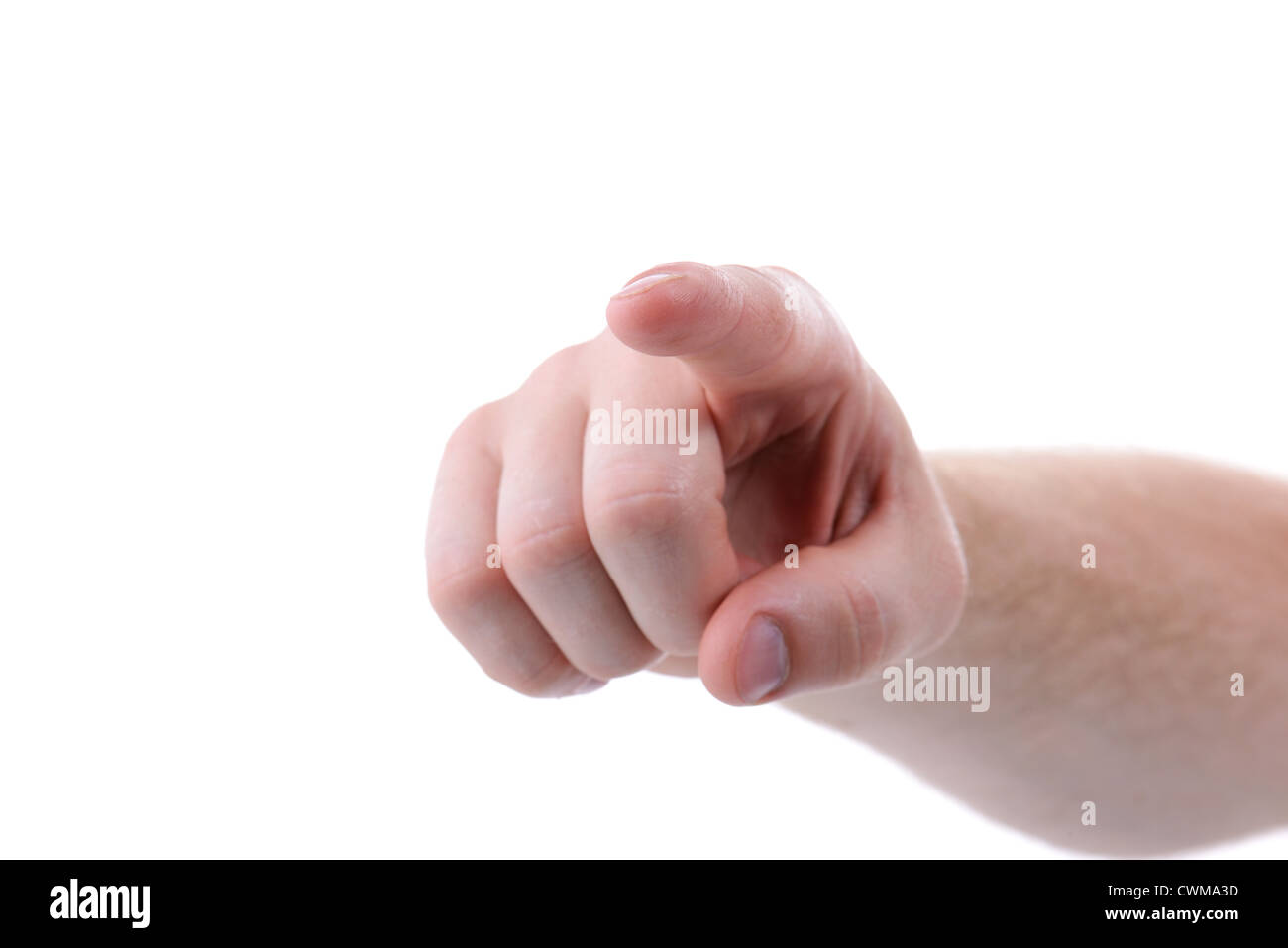 Pointer du doigt l'accent sur bout de doigt symbole de nous voulons que ...