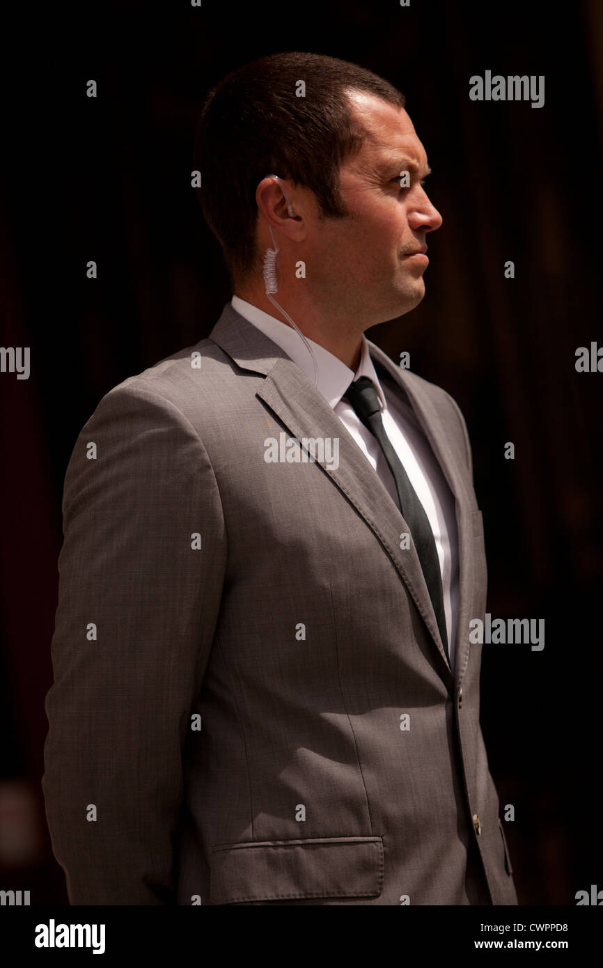 Agent De Protection Rapprochée Garde Du Corps Banque d'image et photos ...