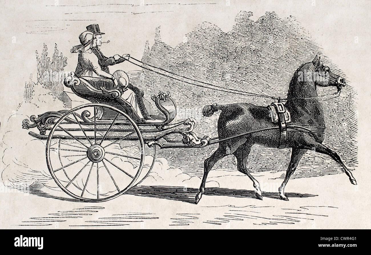 Charette illustration vieux Banque de photographies et d’images à haute ...