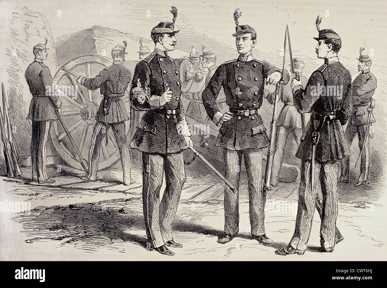L'uniforme de la Garde Nationale Française Photo Stock - Alamy