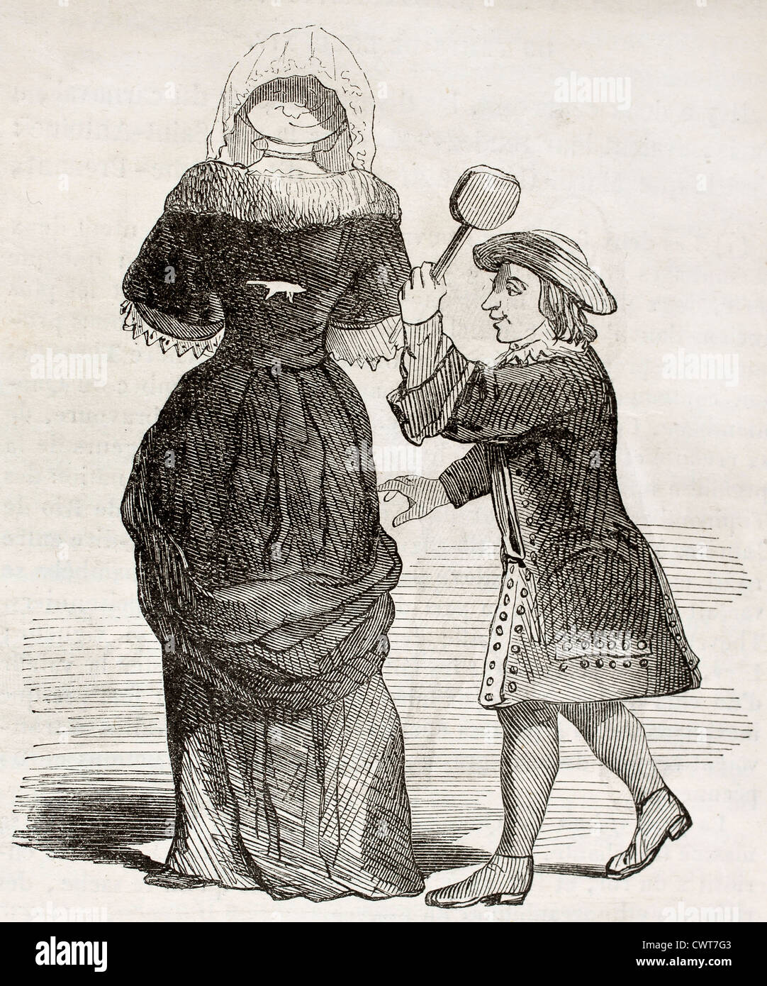 Homme Femme fessée dans carnival masquerade Photo Stock - Alamy