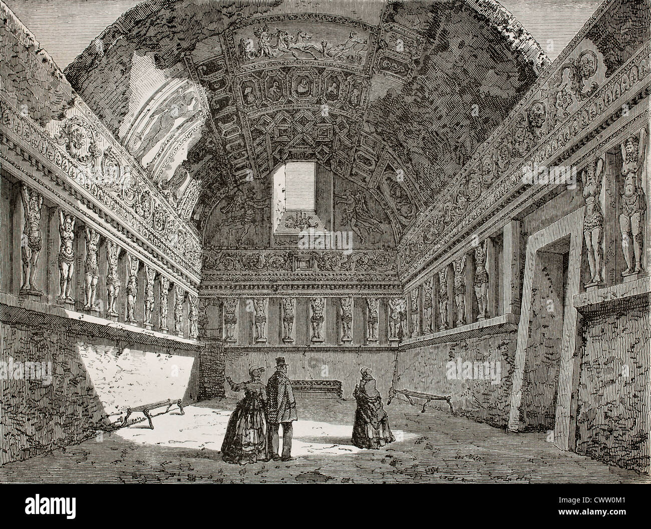 Tepidarium of the baths Banque de photographies et d’images à haute ...