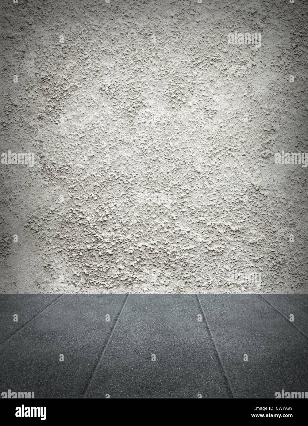 Mur en stuc avec plâtre rugueux texture sur une rue de ville urbaine ...