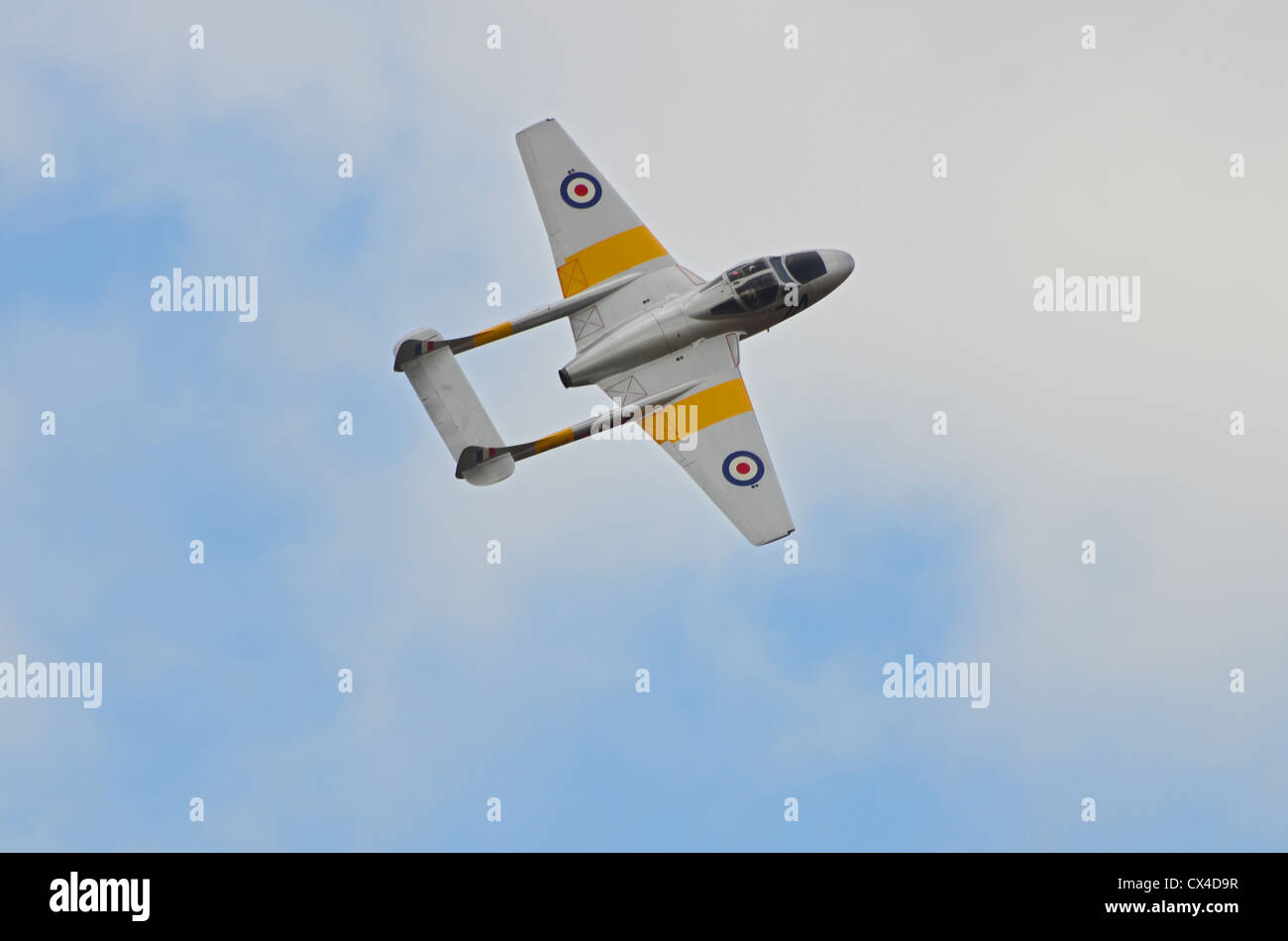 De Havilland Vampire T11 - avion à réaction militaire au cours d'un ...