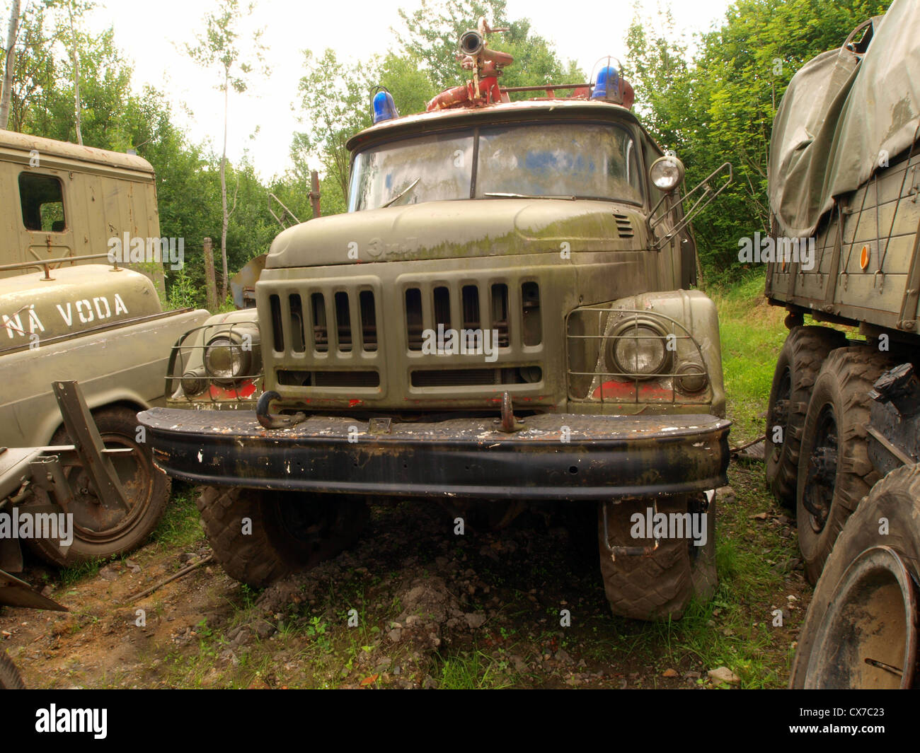 ZIL 131 fire engine Photo Stock - Alamy