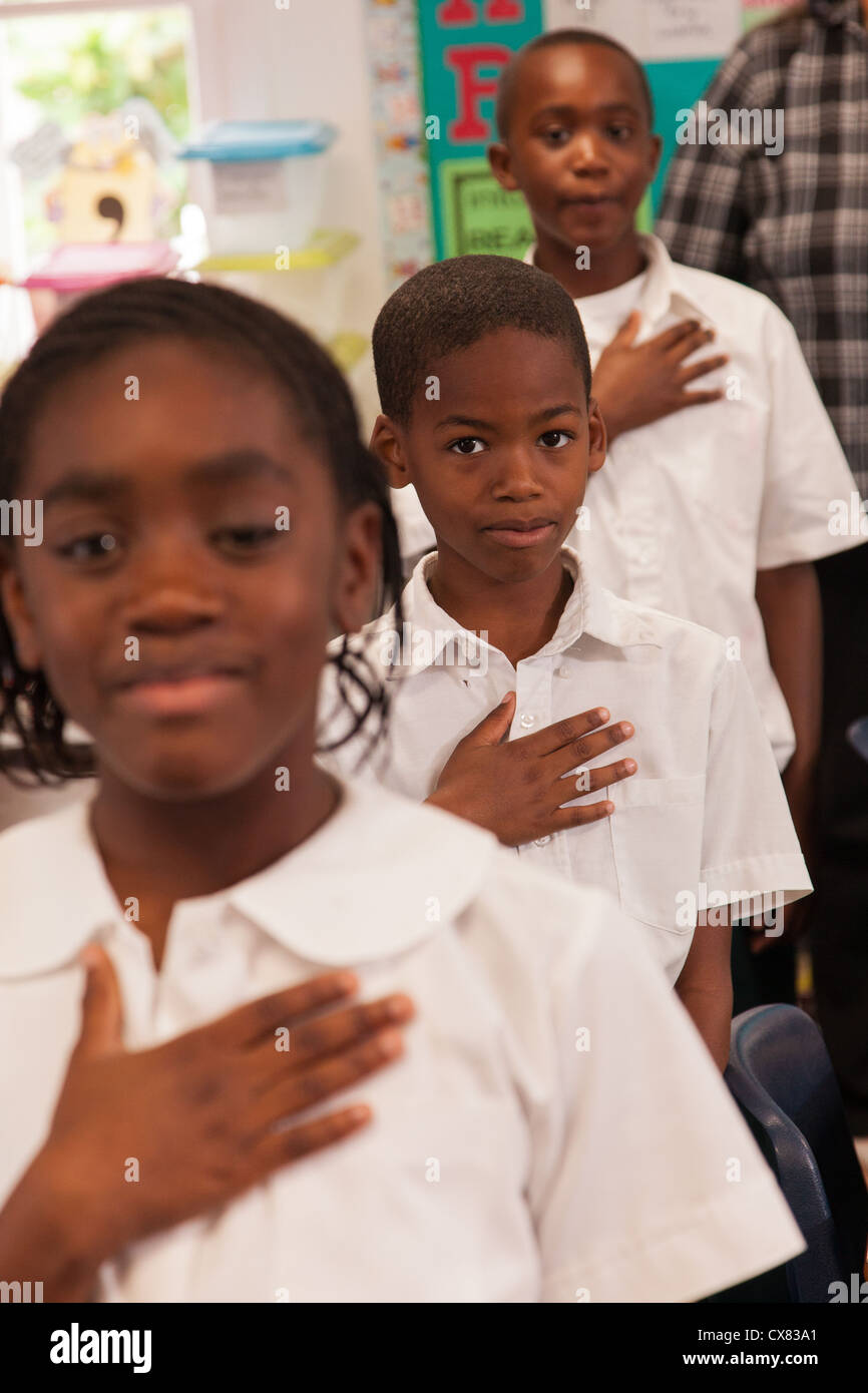 Pledge of allegiance school Banque de photographies et d’images à haute ...
