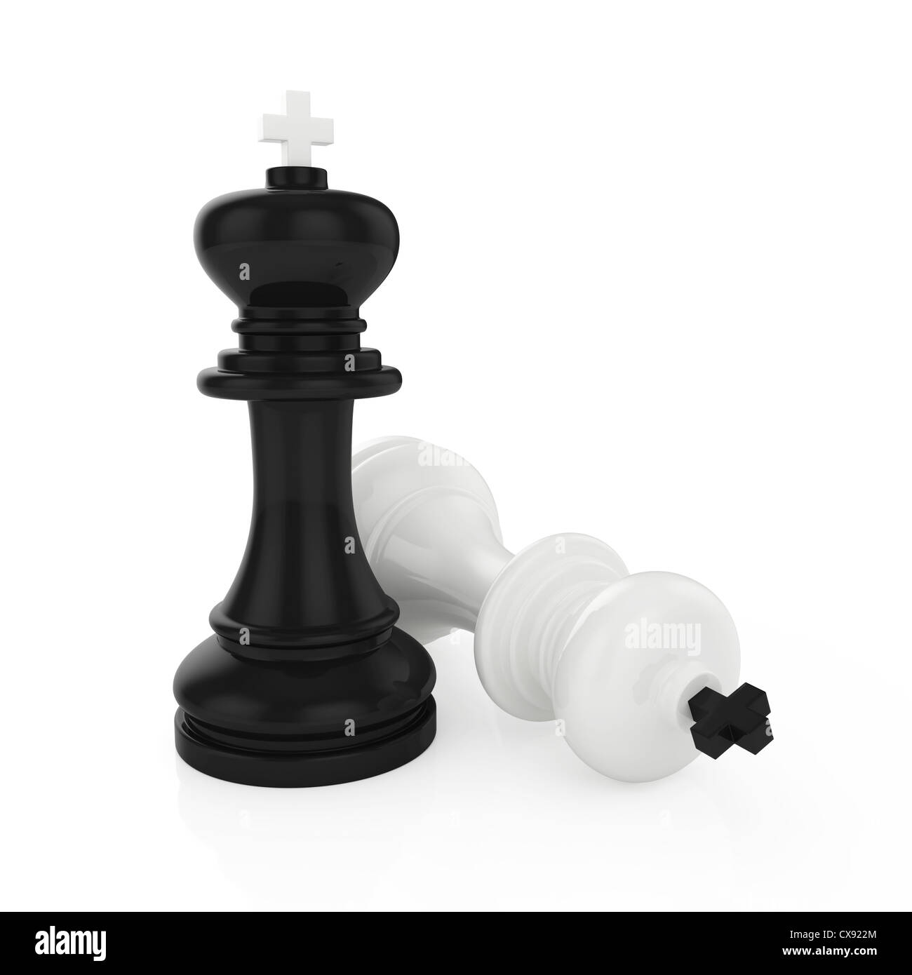Illustration d'échecs roi debout sur fond blanc Photo Stock - Alamy