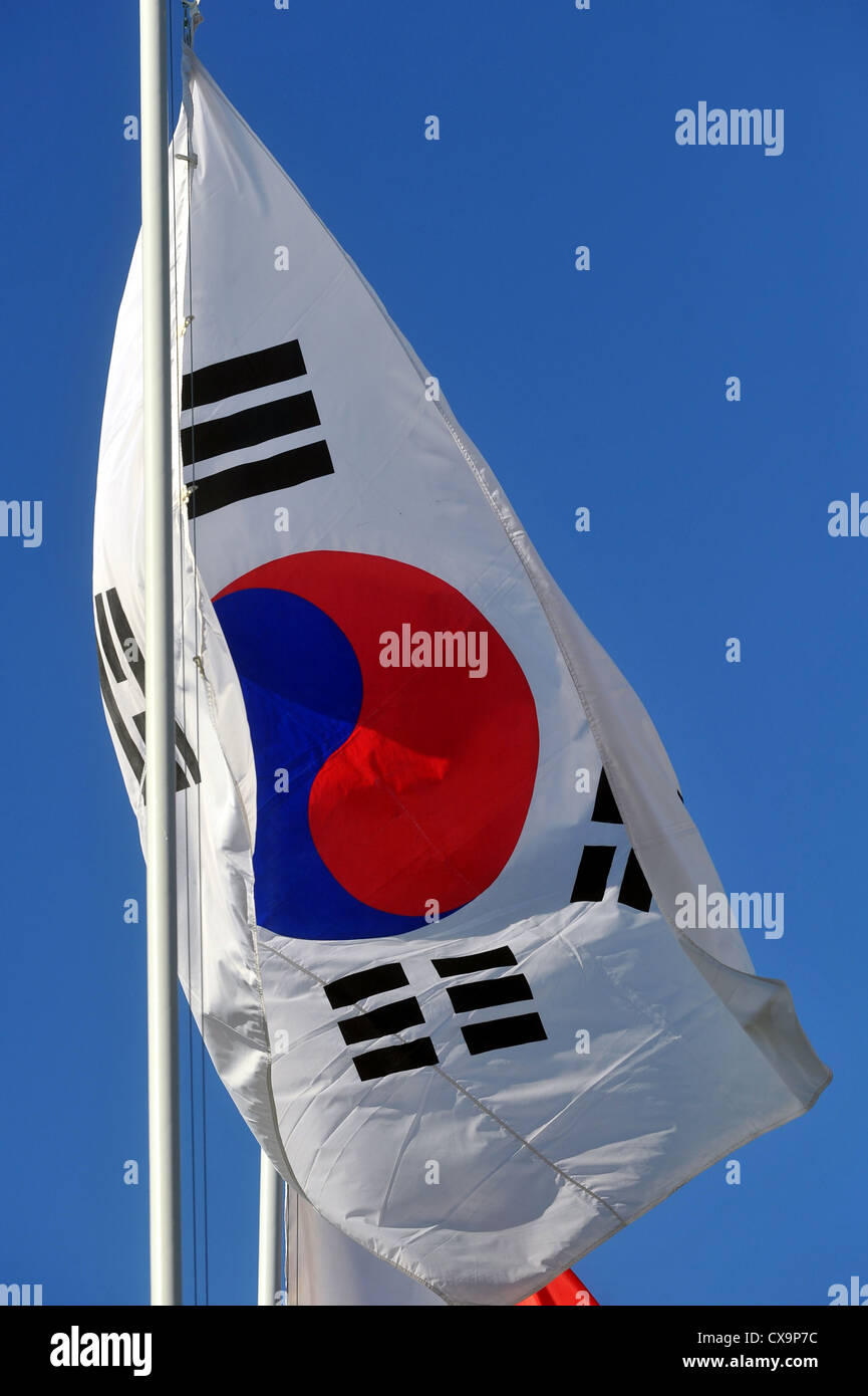 Drapeau de la corée du sud Banque de photographies et d’images à haute ...