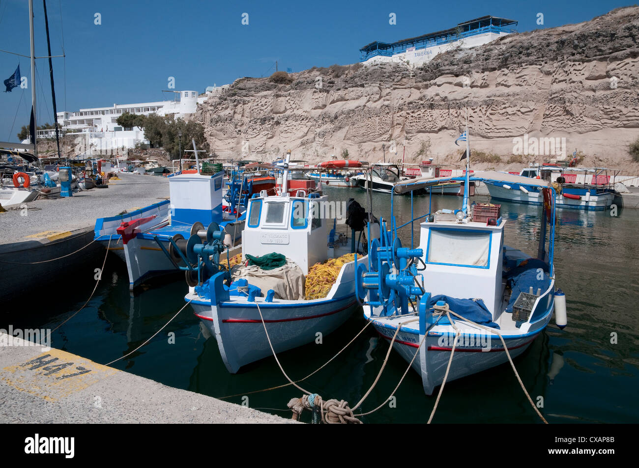 Santorini vlychada Banque de photographies et d’images à haute ...