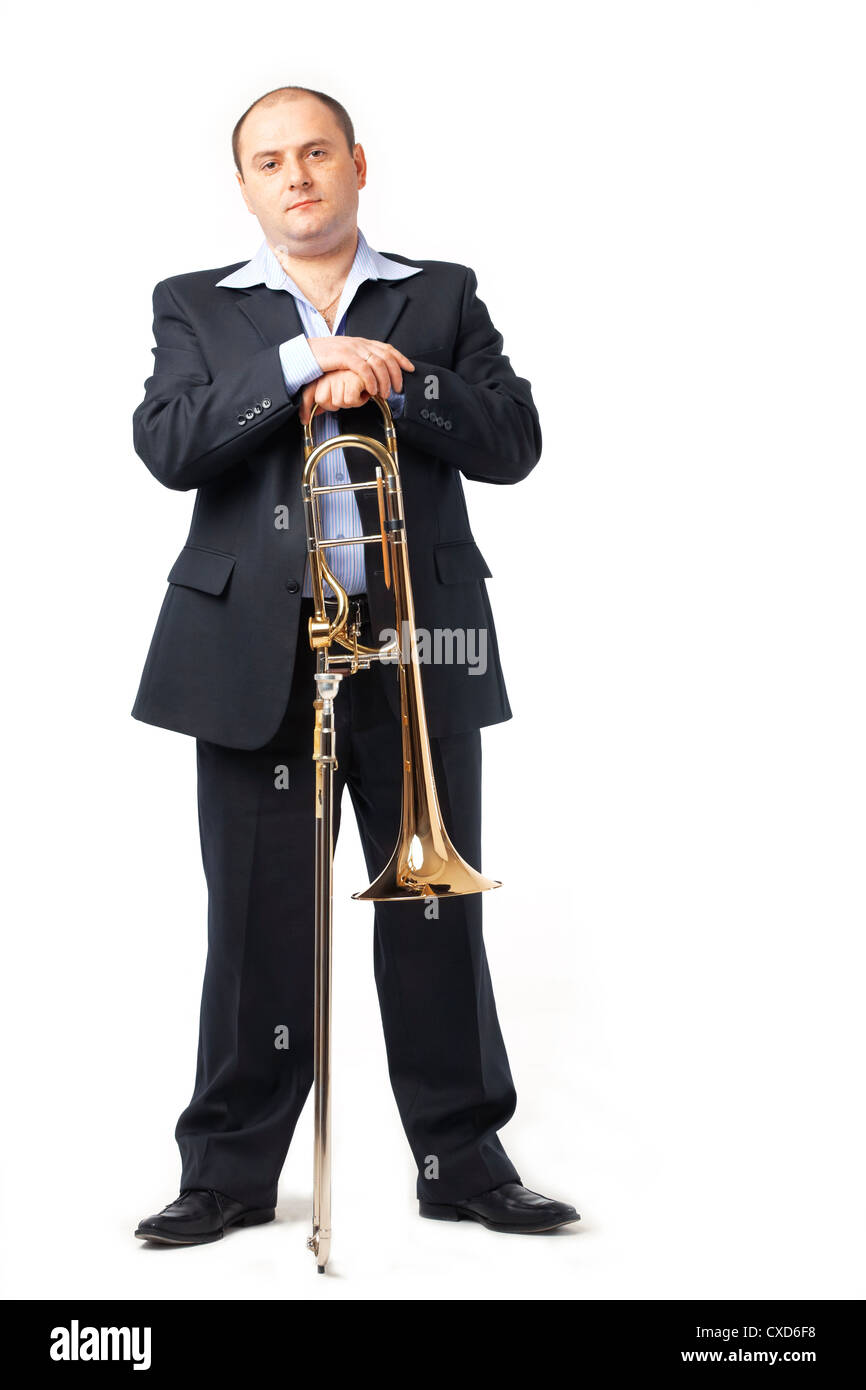 Trombone de musicien Banque de photographies et d’images à haute ...