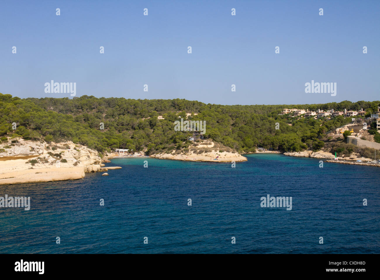 La plage de Portals Vells, el Mago beach, au sud ouest de Majorque ...