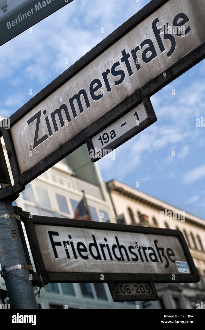 German street signs Banque de photographies et d’images à haute ...